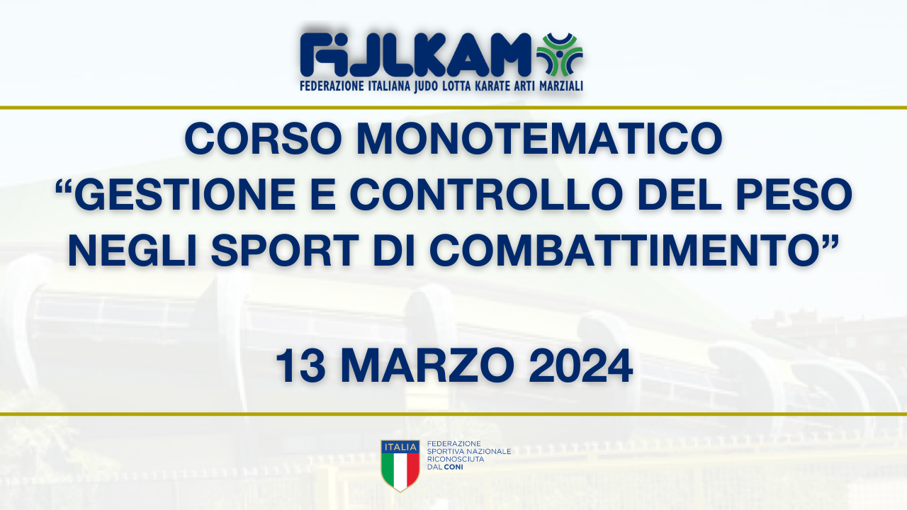 Gestione e controllo del peso negli Sport di Combattimento Gestione e controllo del peso negli Sport di Combattimento